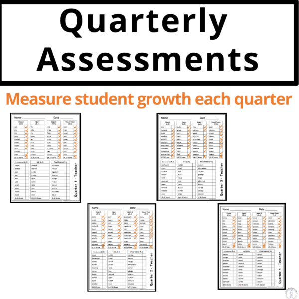 QUARTERLY Decoding Assessments - Syllable Types - Single and ...