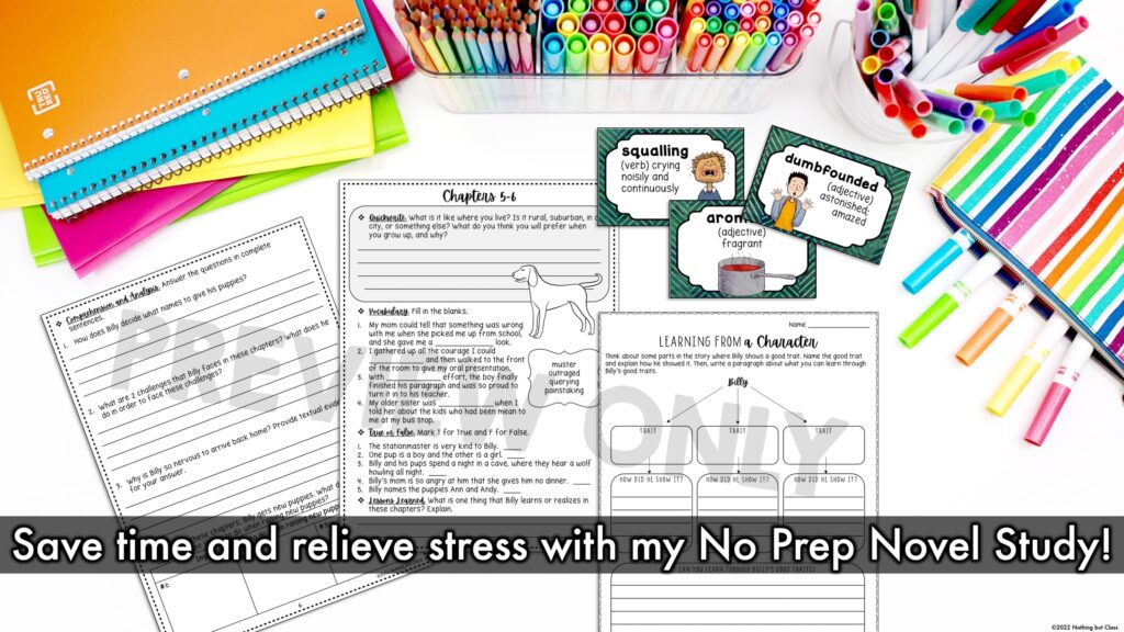 Where the Red Fern Grows Novel Study Unit | Made By Teachers