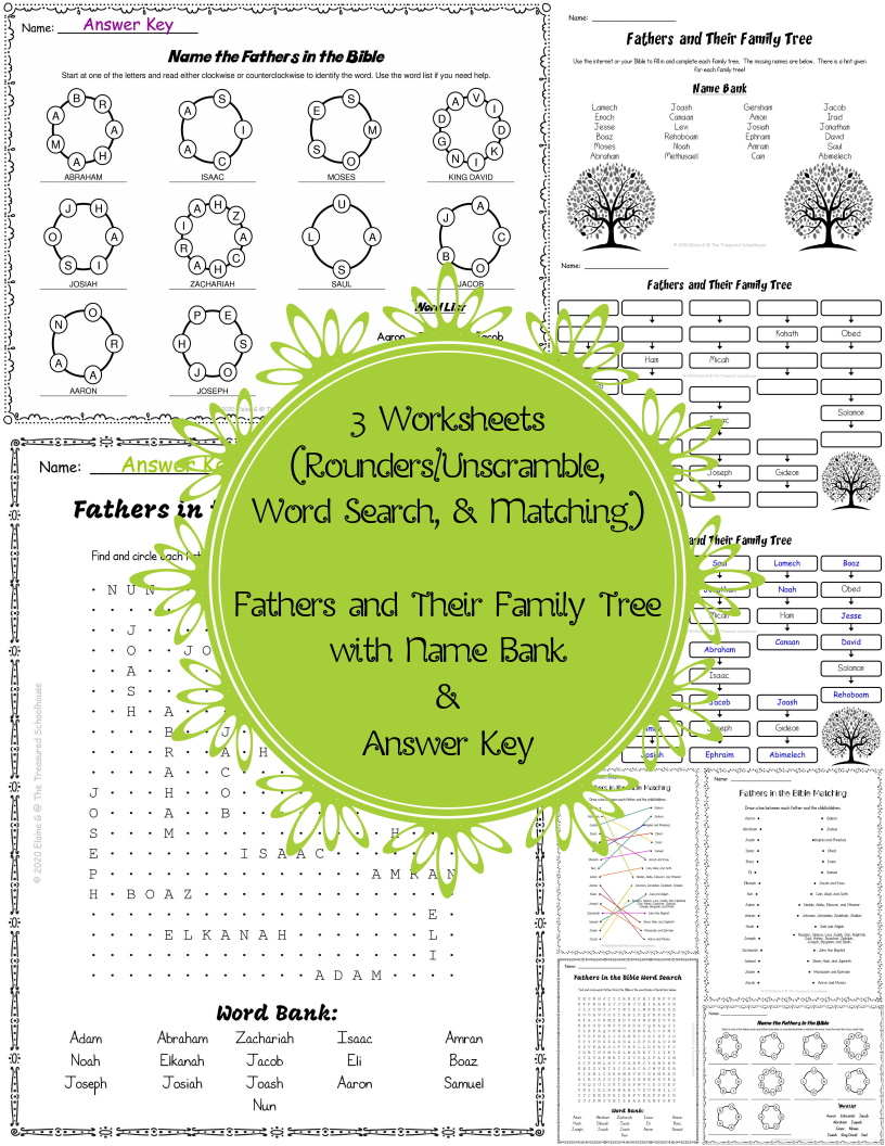 Fathers in the Bible Activity Pack | Made By Teachers