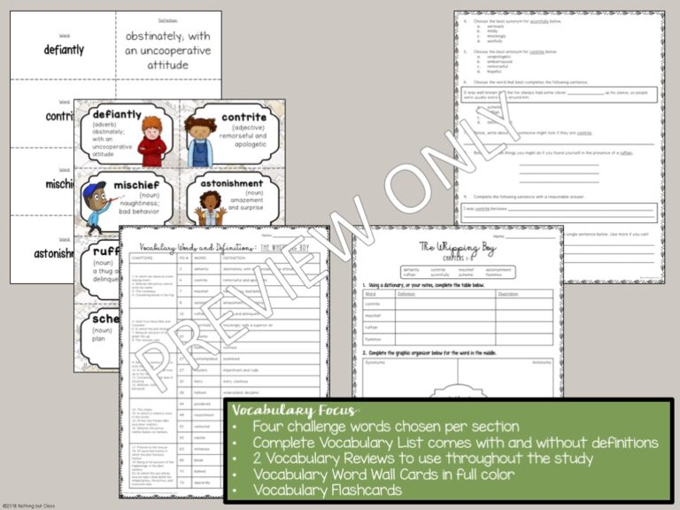 The Whipping Boy Novel Study Unit | Made By Teachers
