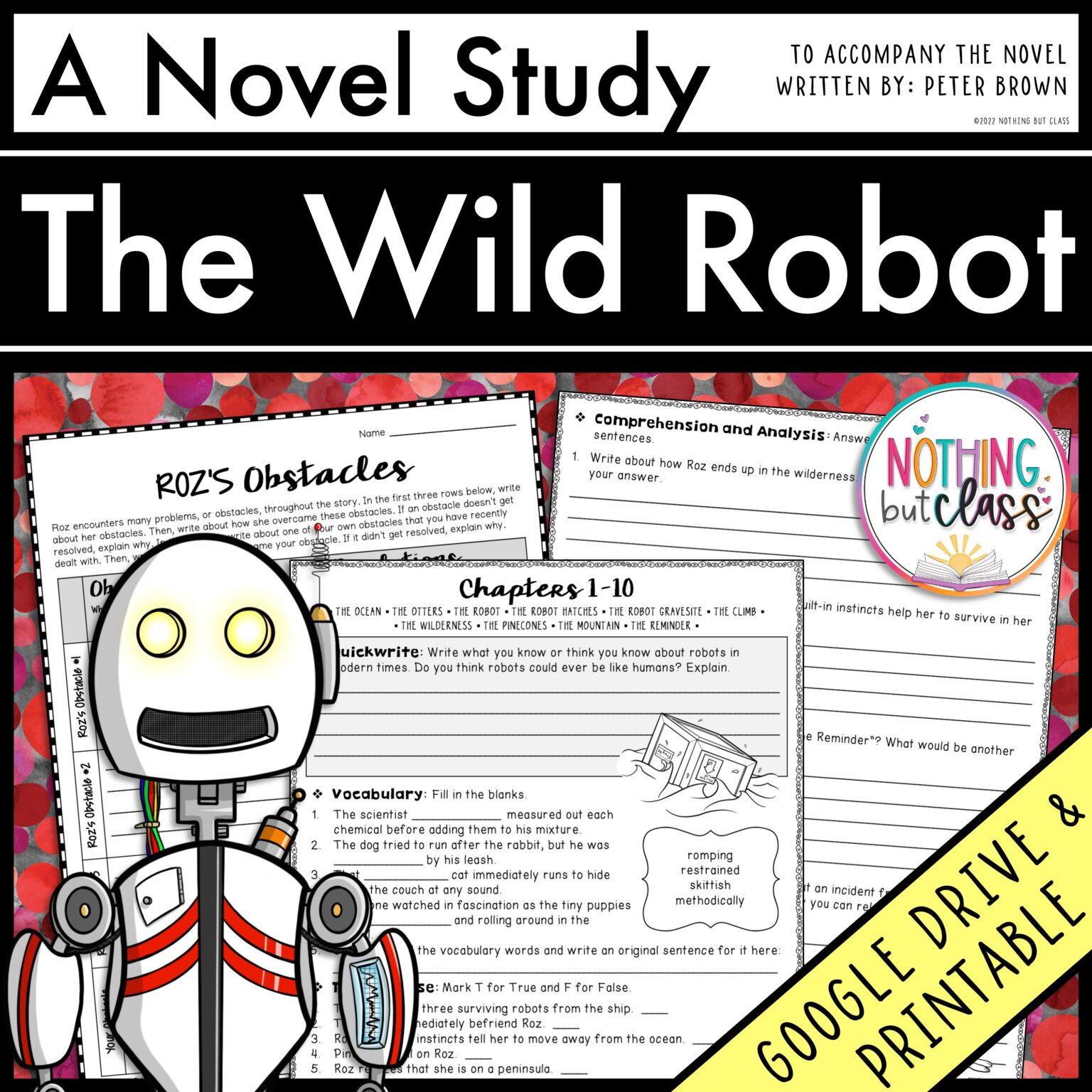 The Wild Robot Novel Study Unit | Made By Teachers