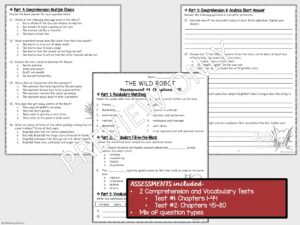 The Wild Robot Novel Study Unit | Made By Teachers
