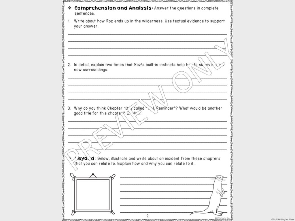 The Wild Robot Novel Study Unit | Made By Teachers