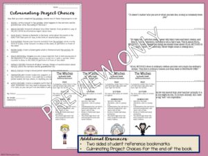 The Witches Novel Study Unit | Made By Teachers