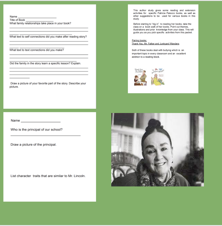 READING WITH PATRICIA POLACCO BOOKS: AN AUTHOR STUDY | Made By Teachers