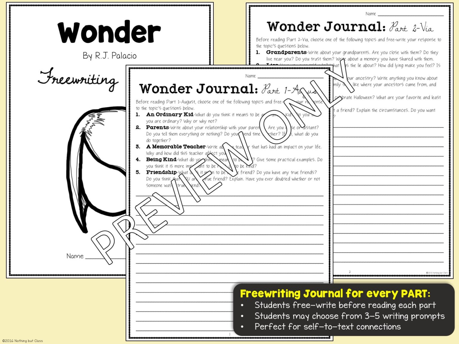 Wonder Novel Study Unit | Made By Teachers