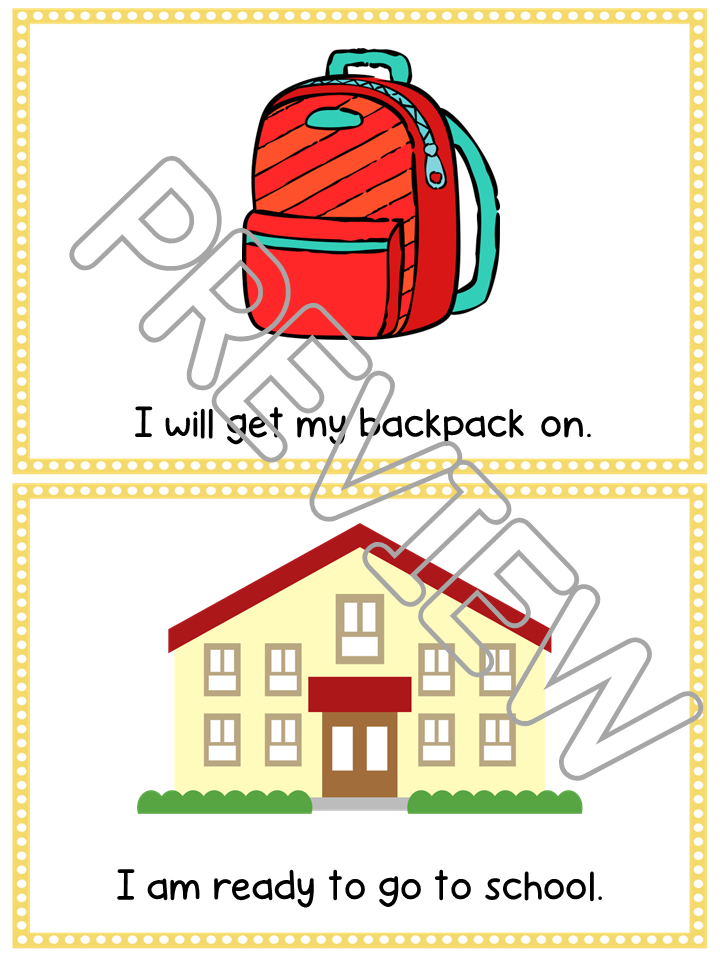 Getting Ready for School, Morning Routine Social Skills Story | Made By ...