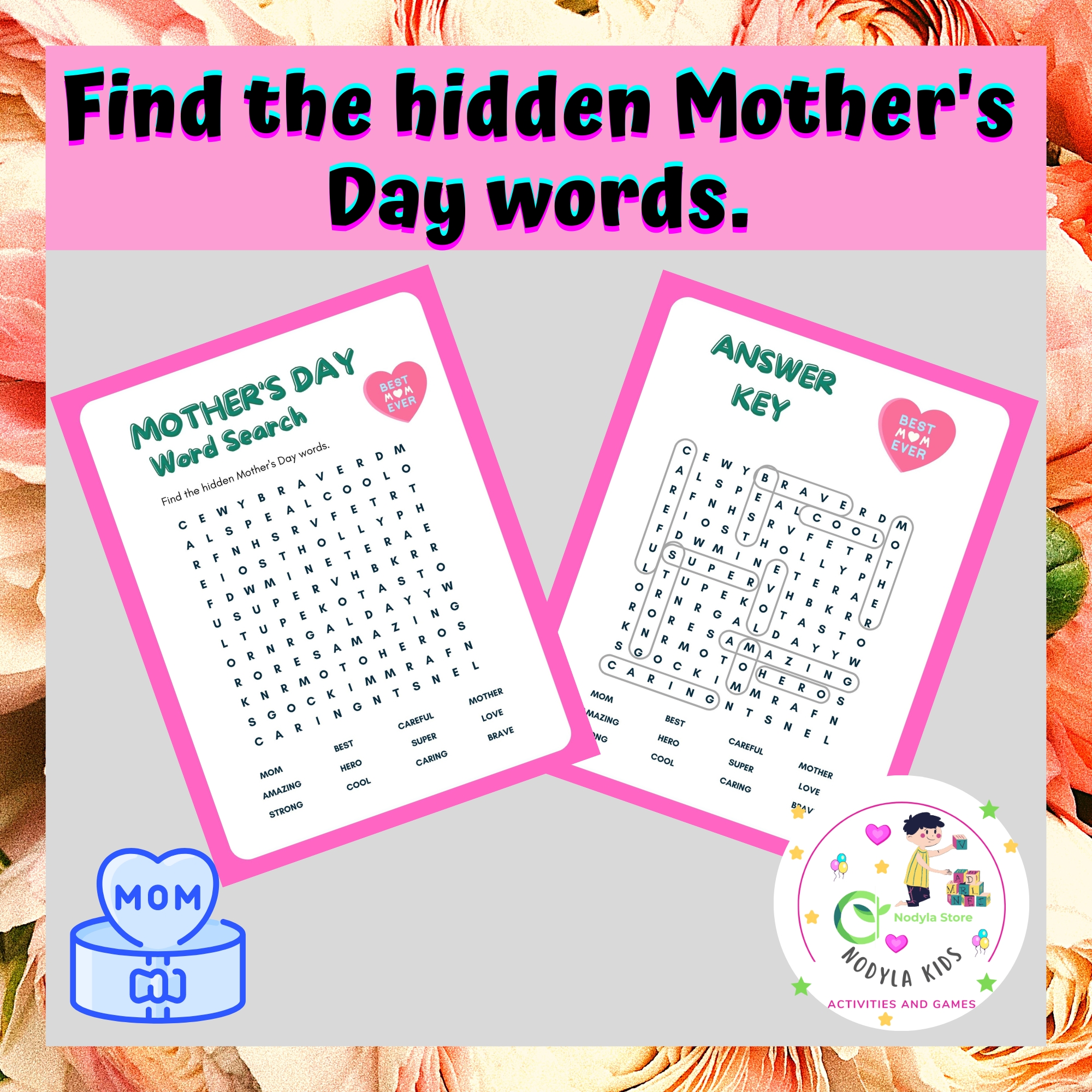 Mother's Day Activity Book For Kids | Mother's Day Activities | Made By ...