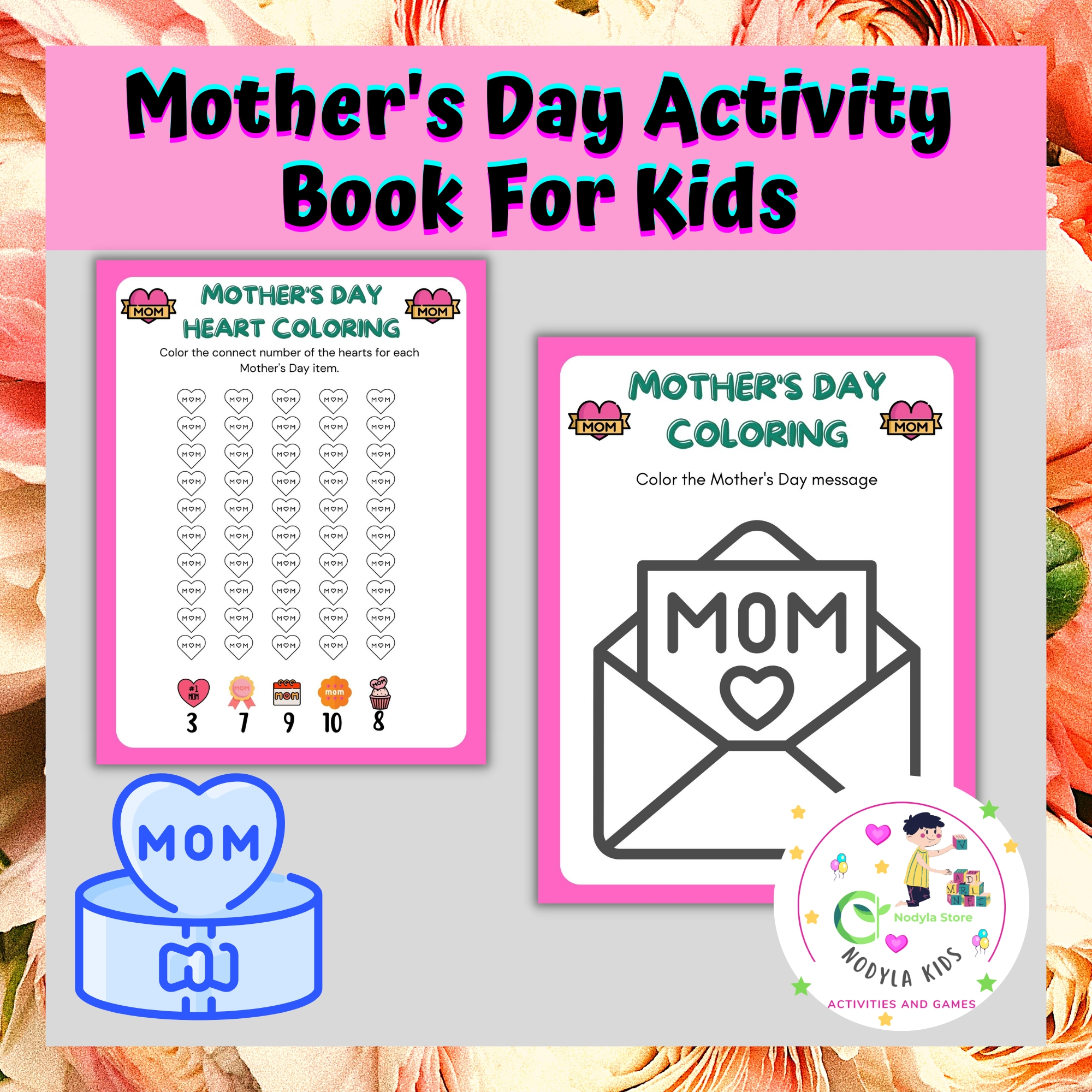 Mother's Day Activity Book For Kids | Mother's Day Activities | Made By ...