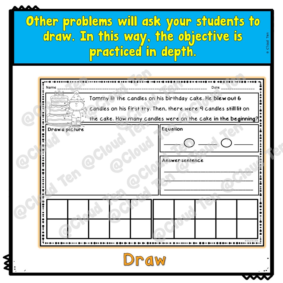 Start unknown separating word problems | Made By Teachers