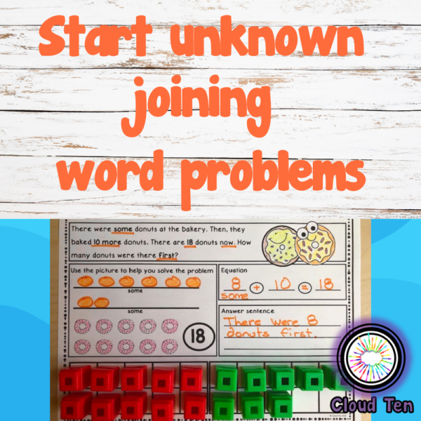 Start unknown joining word problems | Made By Teachers