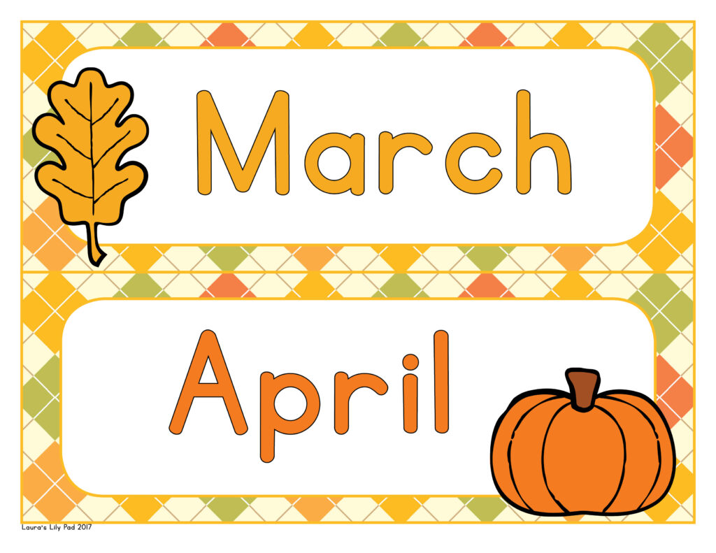 Fall Calendar Set | Made By Teachers