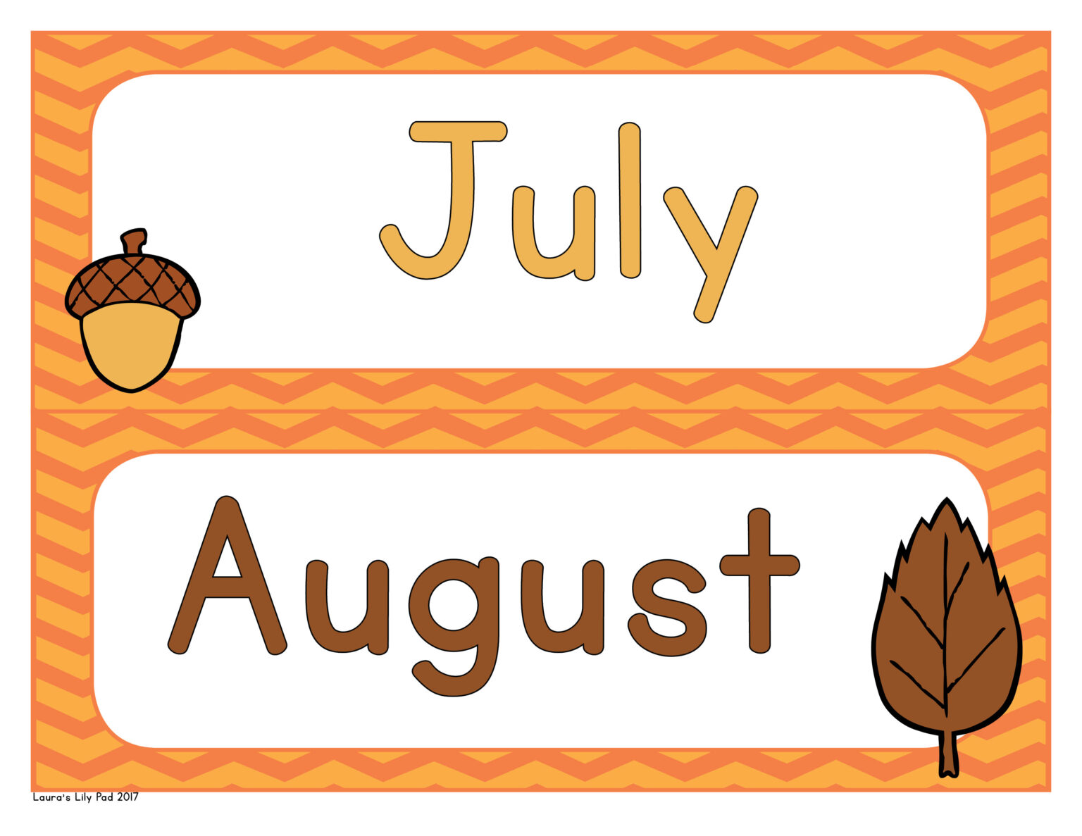 Fall Calendar Set | Made By Teachers