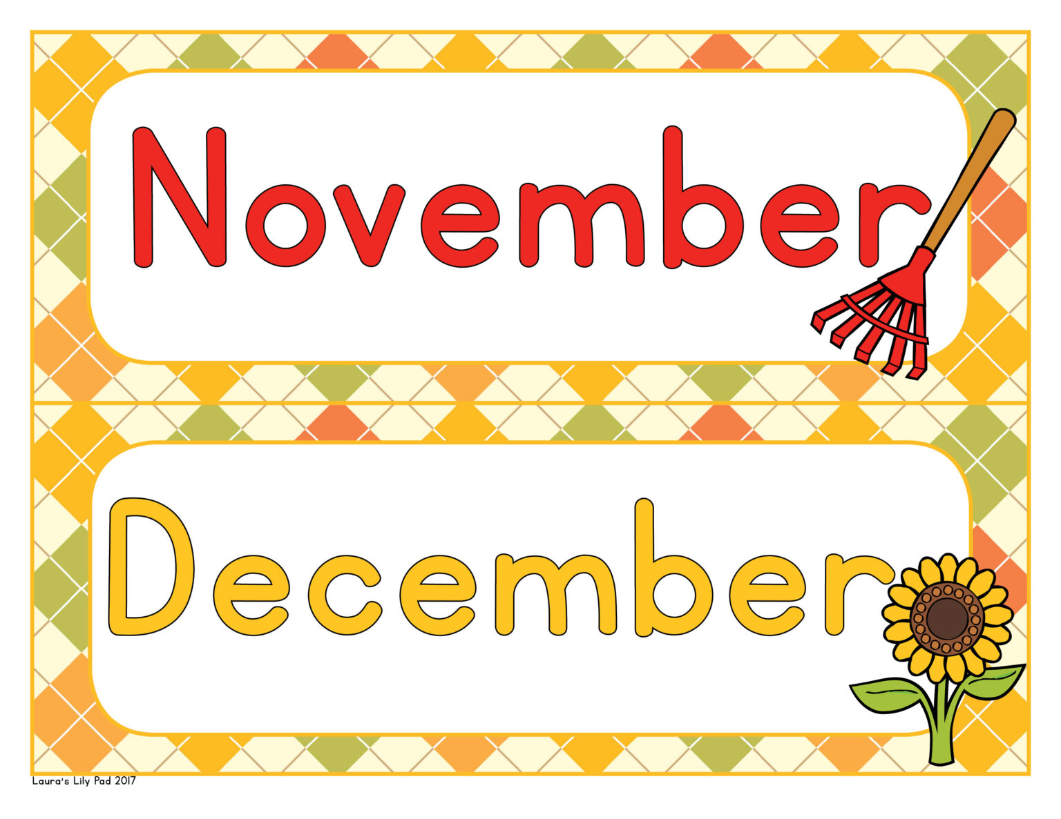 Fall Calendar Set | Made By Teachers