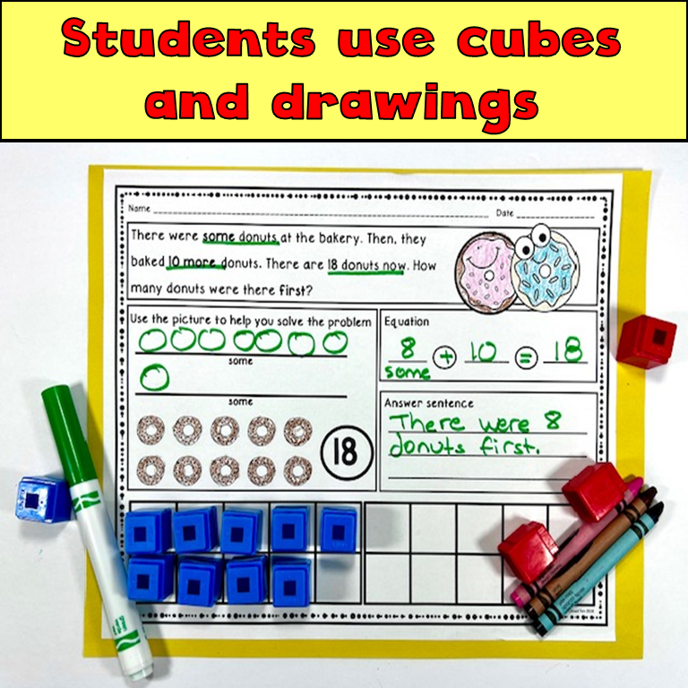 Start unknown joining word problems | Made By Teachers