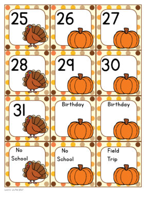 Fall Calendar Set | Made By Teachers