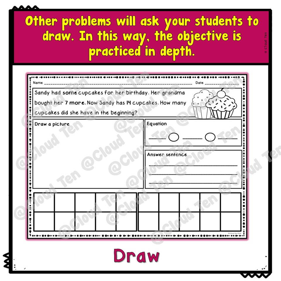 Start unknown joining word problems | Made By Teachers
