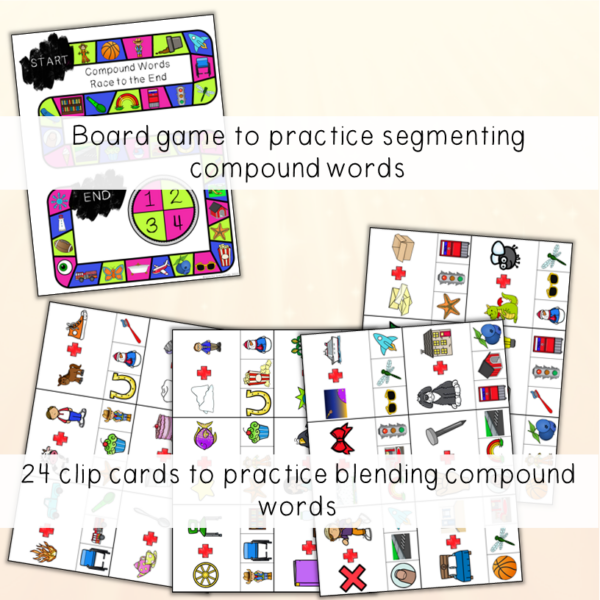 Blending & Segmenting Compound Words Games & Activities for ...