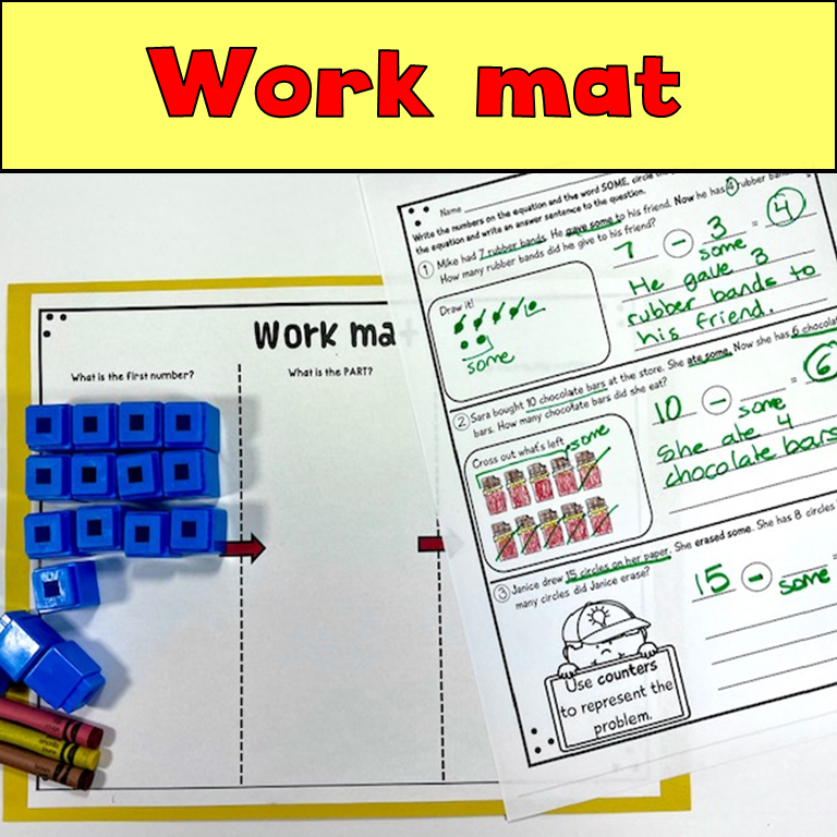 Change unknown separating word problems | Made By Teachers