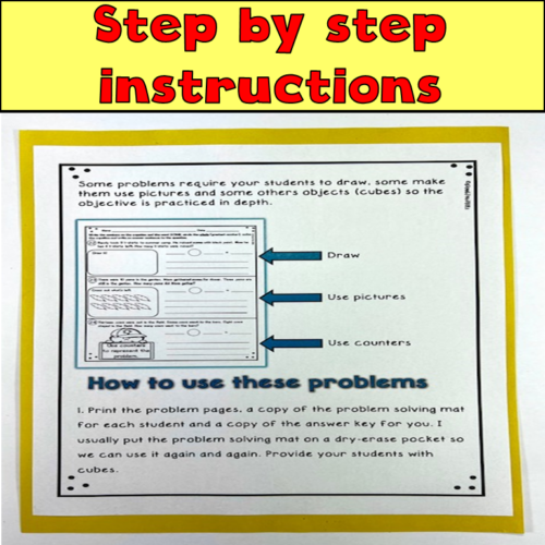 Change unknown separating word problems | Made By Teachers