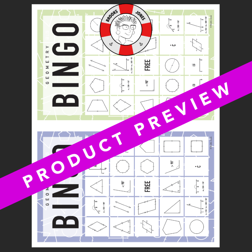 Grade 7 Geometry Bingo Game: 30 Cards and 34 Concepts! | Made By Teachers