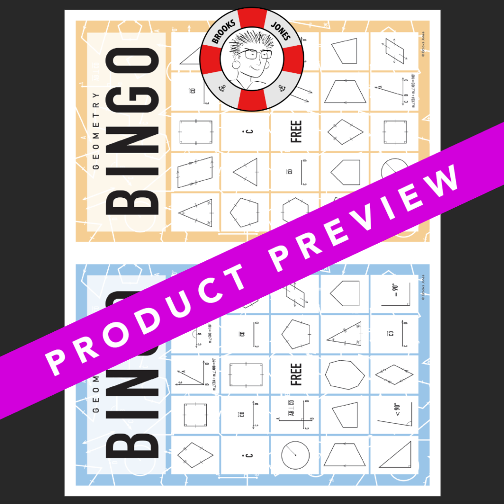 Grade 7 Geometry Bingo Game: 30 Cards and 34 Concepts! | Made By Teachers
