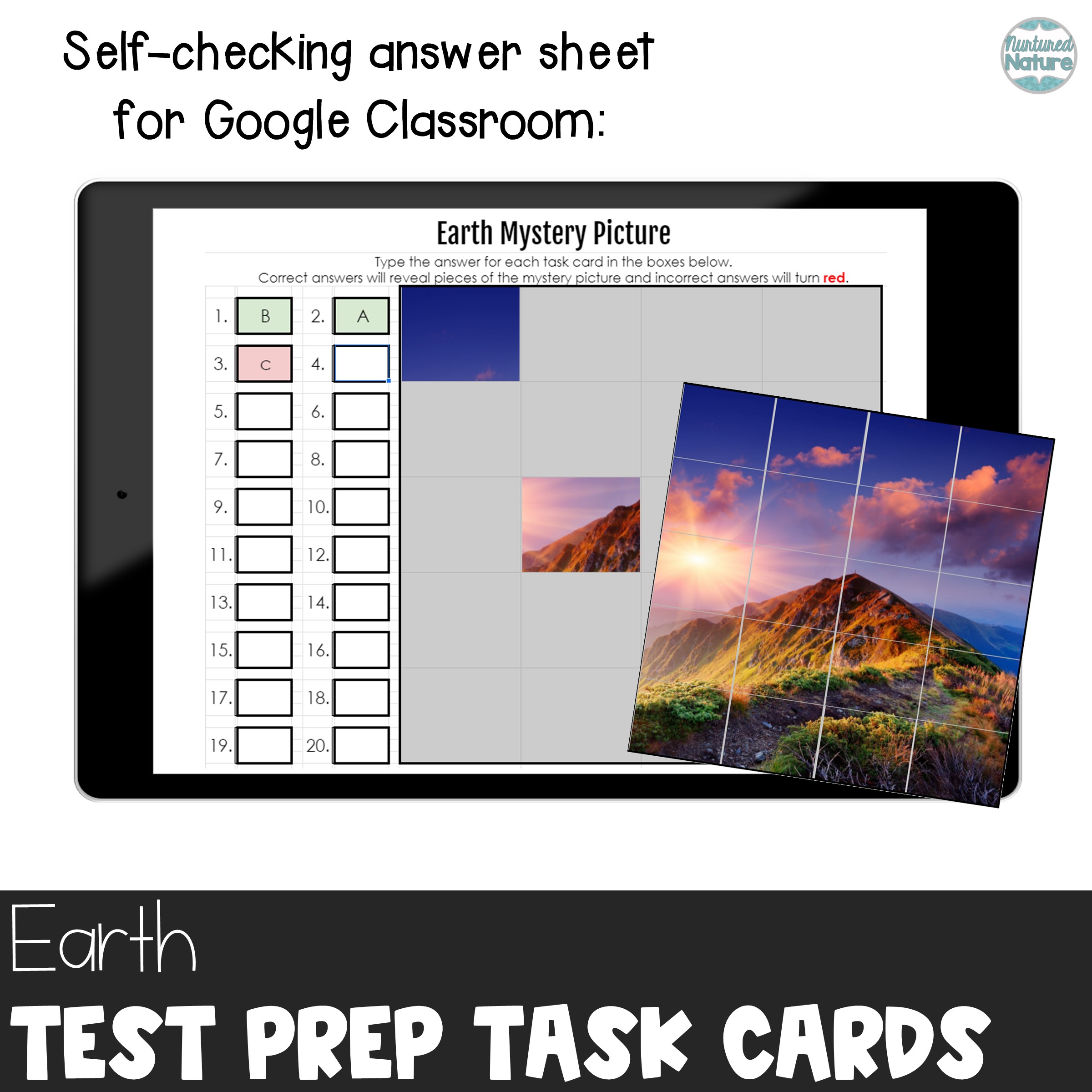 Earth Science Review Test Prep Task Cards - Internal Forces ...