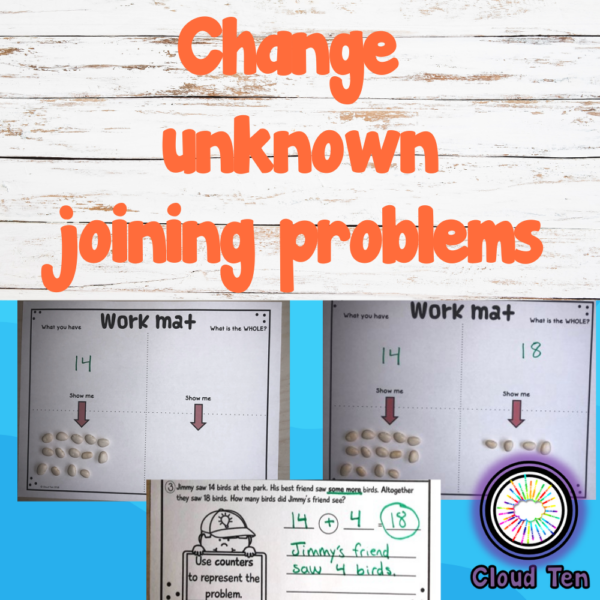 Change unknown joining word problems | Made By Teachers
