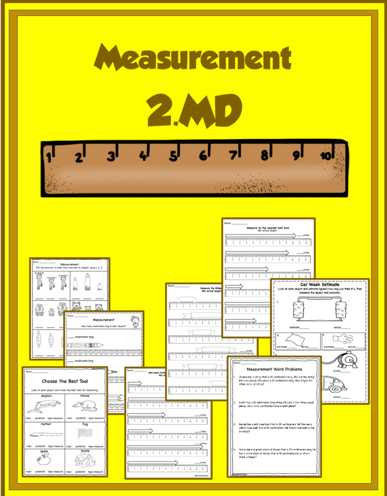 2nd Grade Measurement Standards All Covered 200 Pages | Made By Teachers