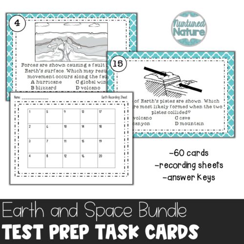 Earth Science Test Prep Task Cards for 5th Grade Bundle – Digital and ...
