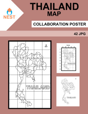 Thailand Map Collaboration Poster | Made By Teachers