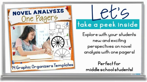 One Pager Templates for Any Novel - Book Reports, Projects, Graphic ...