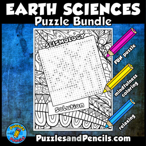 Earth Sciences Word Search Puzzle Activity Page BUNDLE | 16 Wordsearch ...