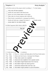 Merlin Mission #3 "Summer of the Sea Serpent" worksheets | Made By Teachers