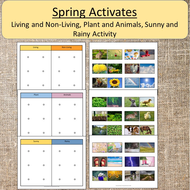 Spring Activities Preschool Montessori Homeschooling | Made By Teachers