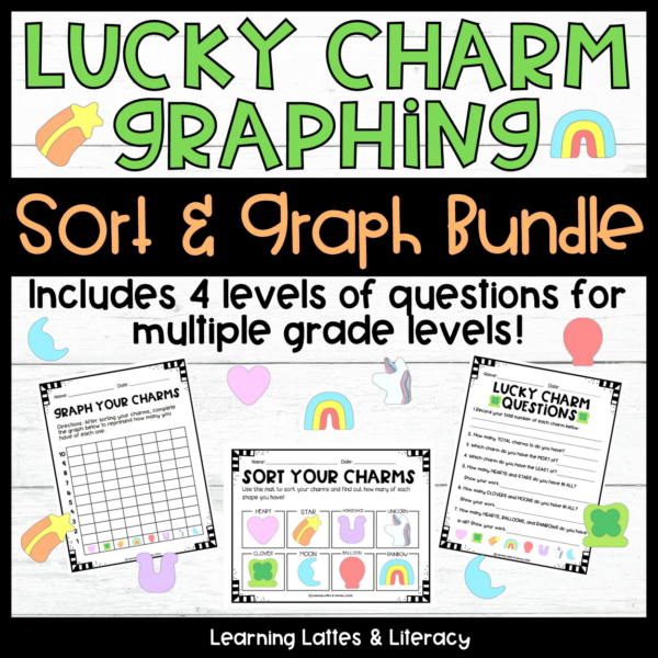St. Patrick's Day Math Activity Lucky Charm Graphing Graph and Sort ...