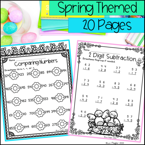 Spring 2nd Grade Math Worksheets | Made By Teachers