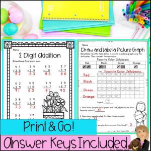 Spring 2nd Grade Math Worksheets | Made By Teachers