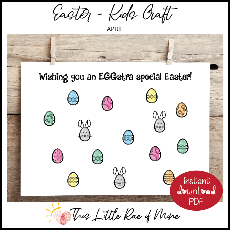 EGGsta Special Easter - fingerprint Art - Keepsake - Easter Printable ...