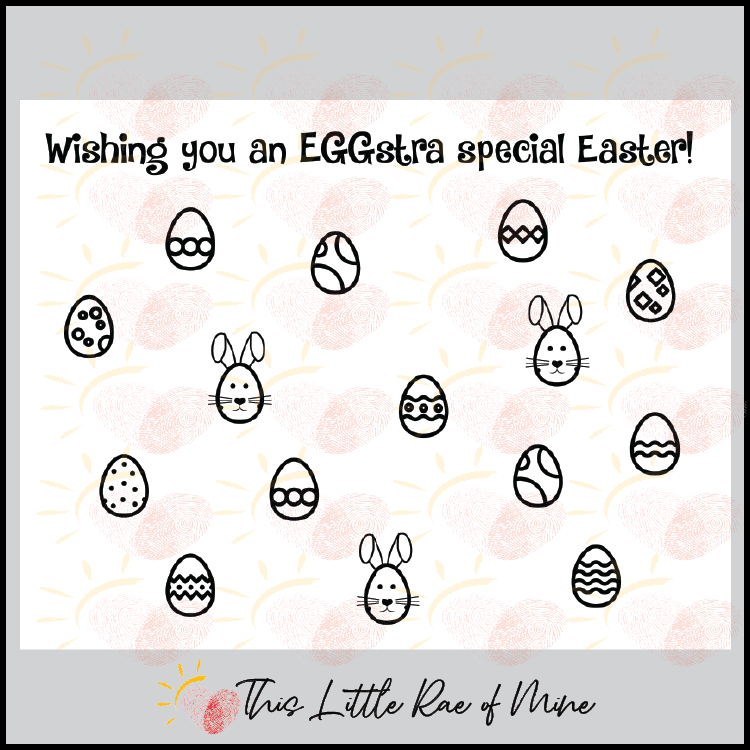 EGGsta Special Easter - fingerprint Art - Keepsake - Easter Printable ...
