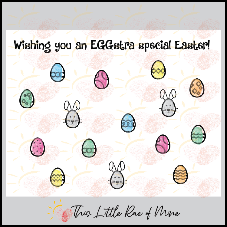 EGGsta Special Easter - fingerprint Art - Keepsake - Easter Printable ...