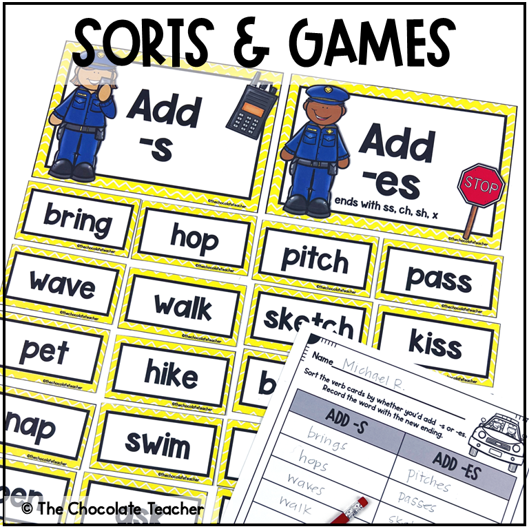 Verb Tense with Inflectional Endings - Grammar Worksheets and ...