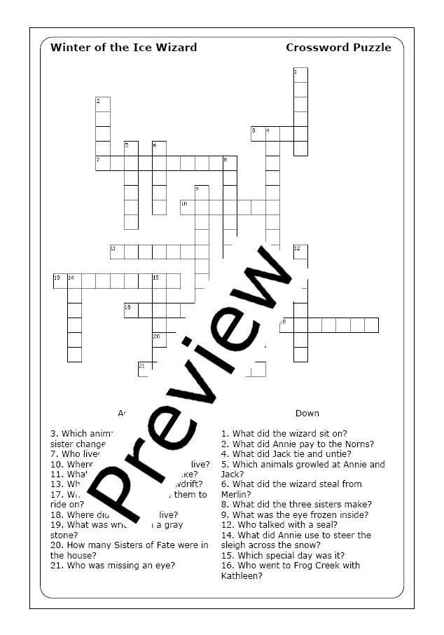 Merlin Mission #4 "Winter of the Ice Wizard" worksheets | Made By Teachers