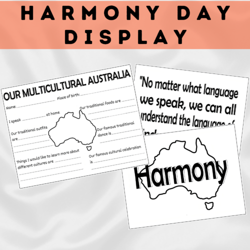 Harmony Day Display, Harmony Day Worksheet, Harmony Day activities ...