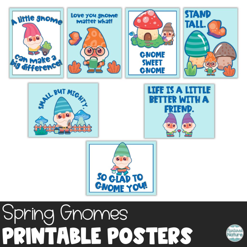 Gnomes Spring Bulletin Board Posters | Made By Teachers