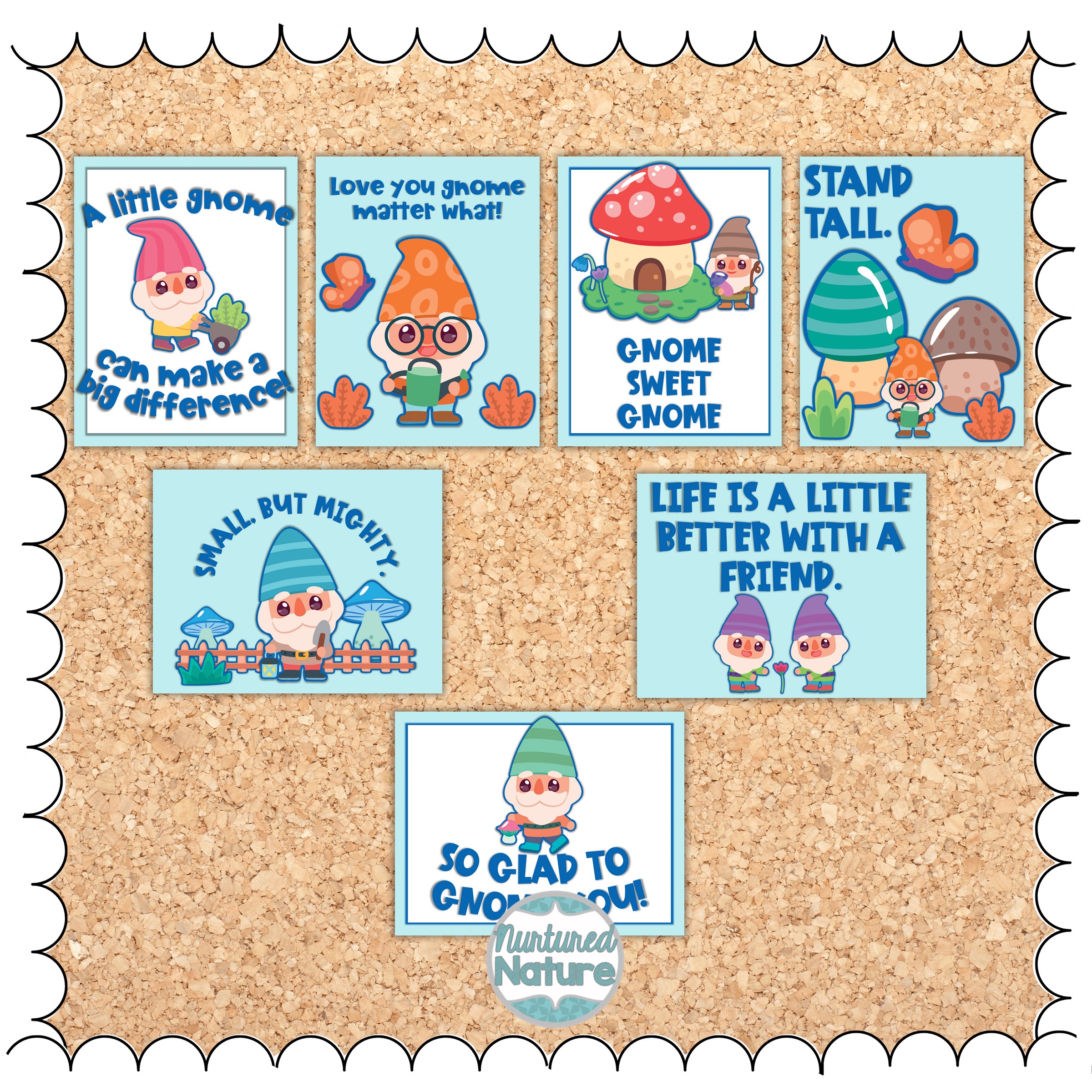 Gnomes Spring Bulletin Board Posters | Made By Teachers