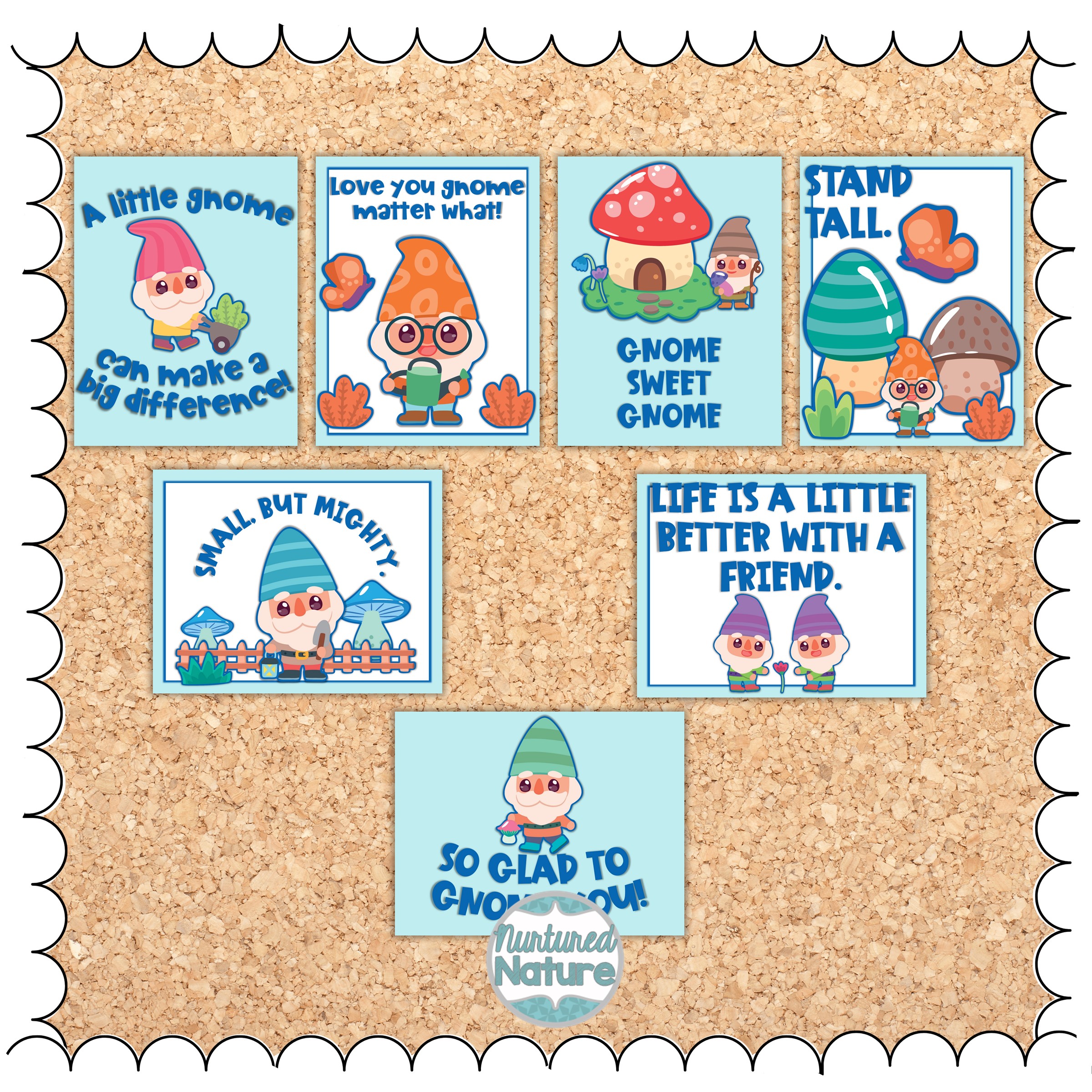 Gnomes Spring Bulletin Board Posters | Made By Teachers