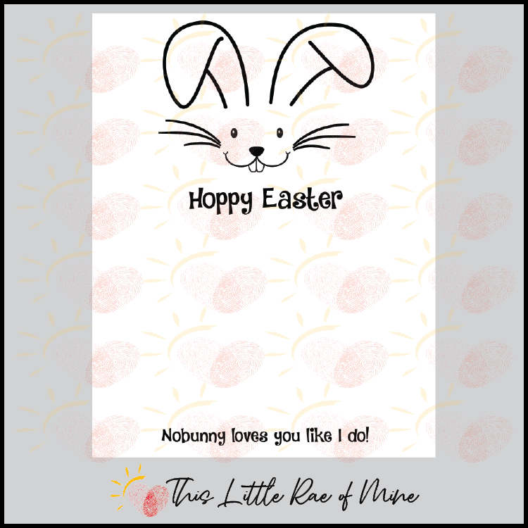 Hoppy Easter - Nobunny loves you like I do - Easter - Handprint Art ...