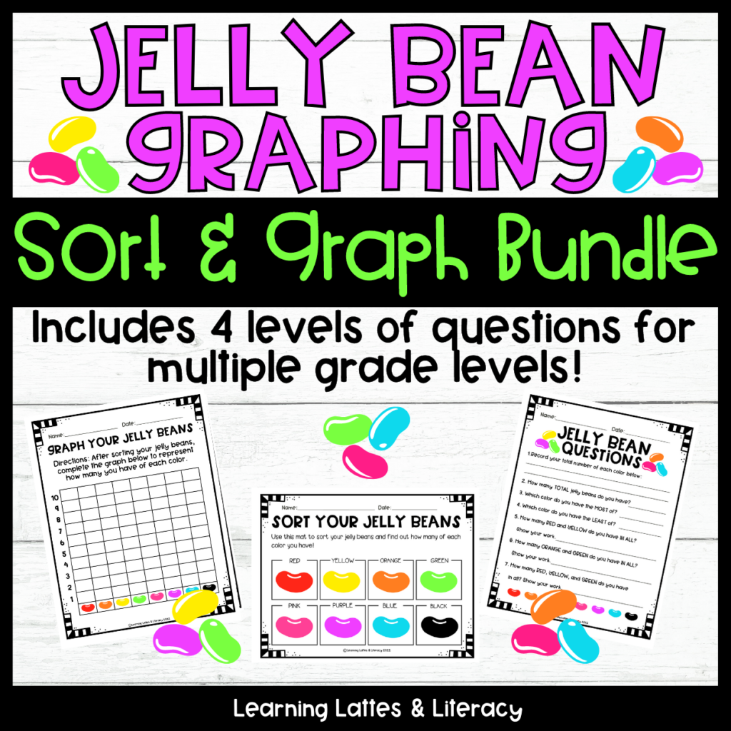 Jelly Beans Math Activity Sort and Graph Math Center Easter Spring ...