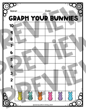 Peeps Math Activity Easter Bunny Graphing Candy Sorting Math Activities ...